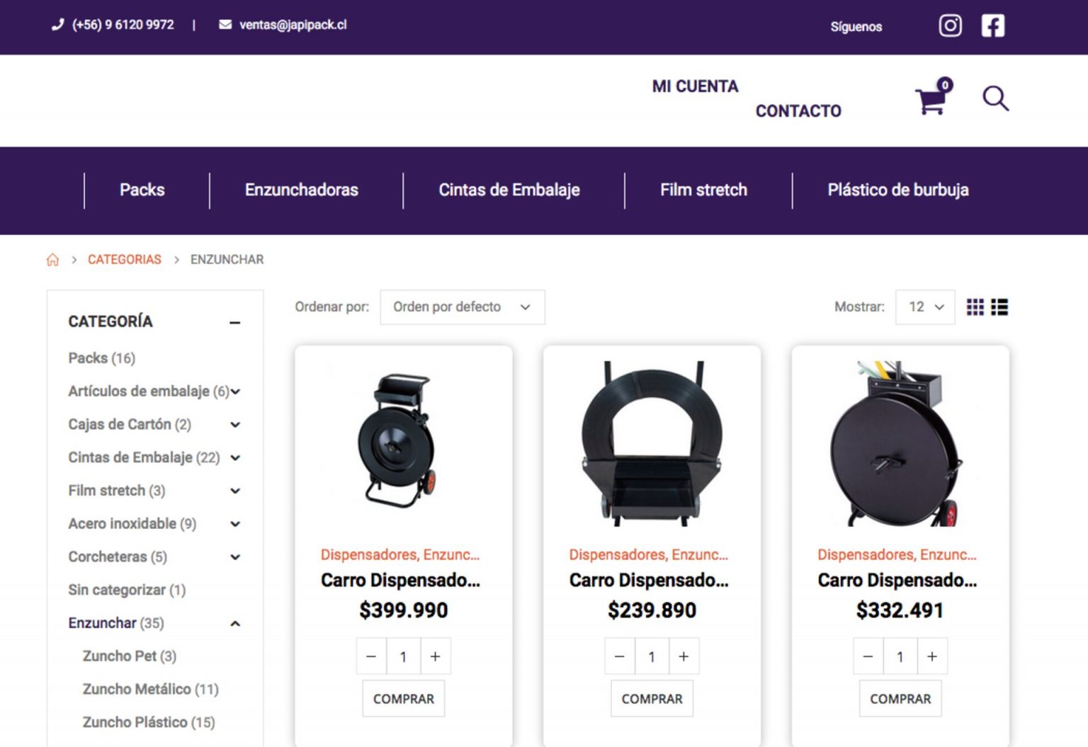 Venta de zunchos y tipos para asegurar las cargas y traslado de tus ...